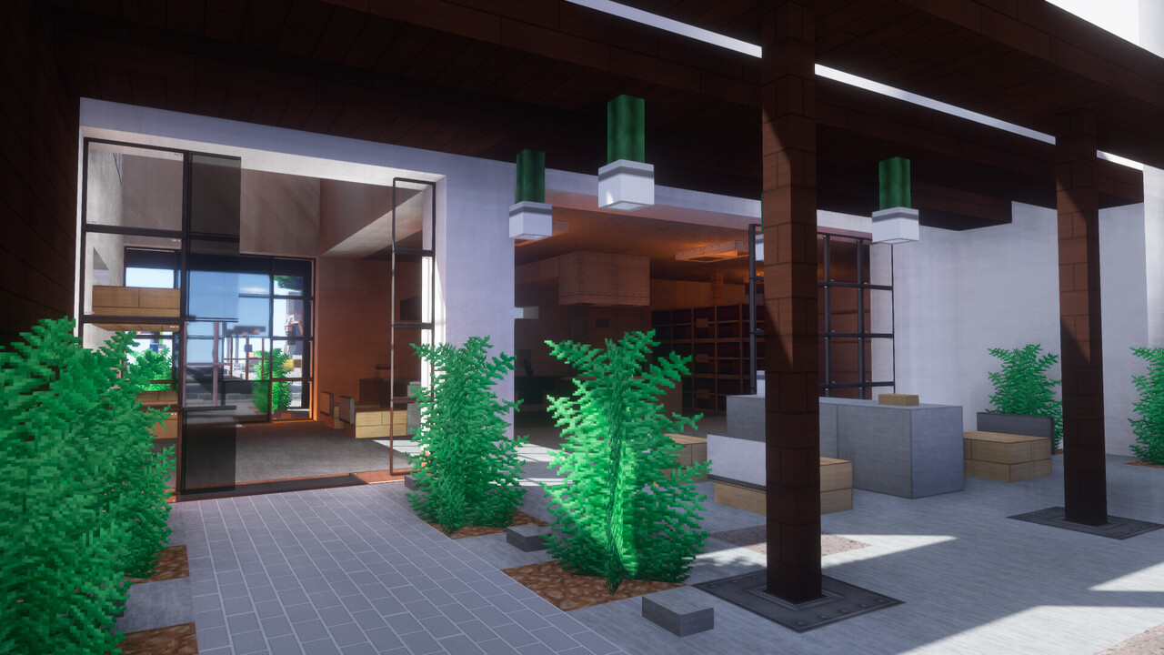 Modern Minimalistic House Minecraft Map