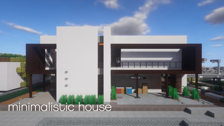 Modern Minimalistic House Minecraft Map