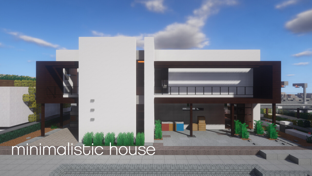 Modern Minimalistic House Minecraft Map
