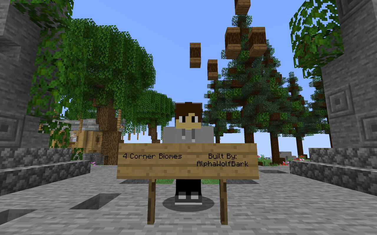 4 Corner Biomes Minecraft Map