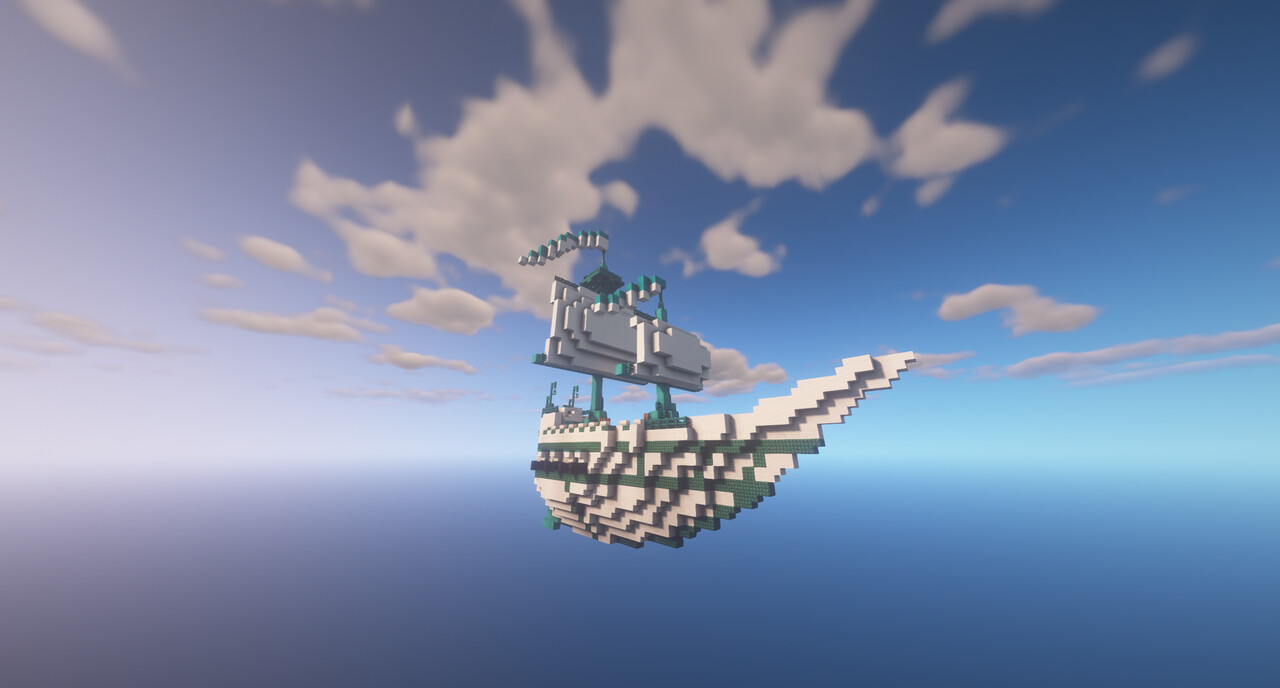 Quartz Ship (second ship I have built) Minecraft Map