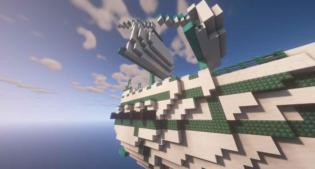 Quartz Ship (second ship I have built) Minecraft Map