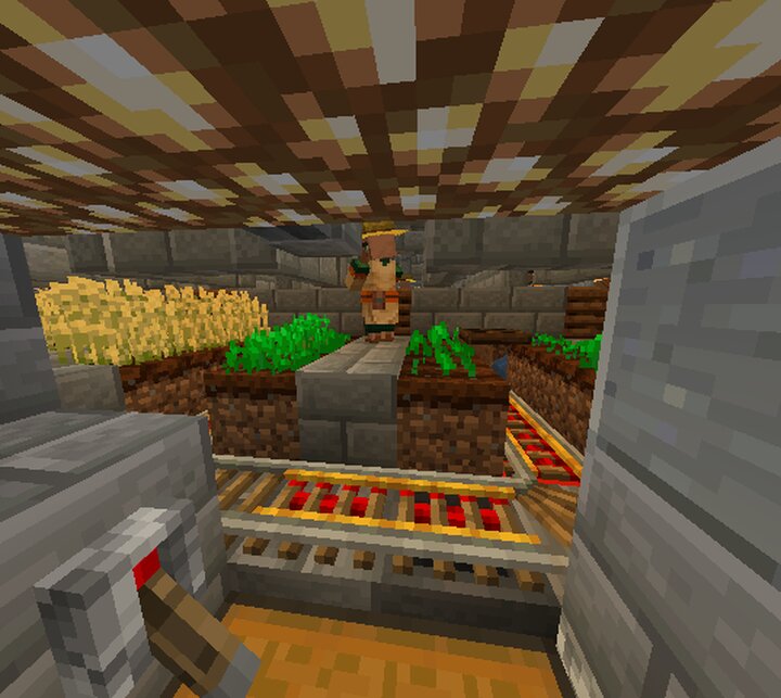 Villager Wheat Farm Minecraft Map