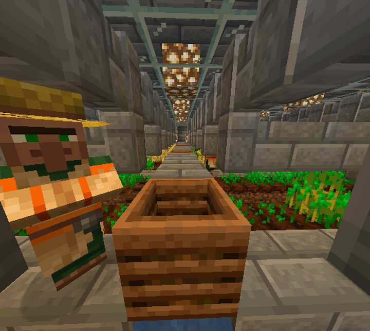 Villager Wheat Farm Minecraft Map