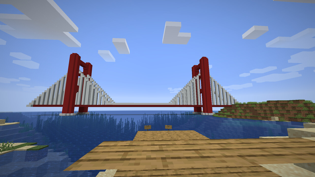 Golden Gate Bridge Minecraft Map
