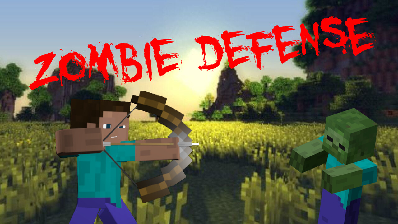 Zombie Defense (Blocks VS Zombies) Minecraft Map