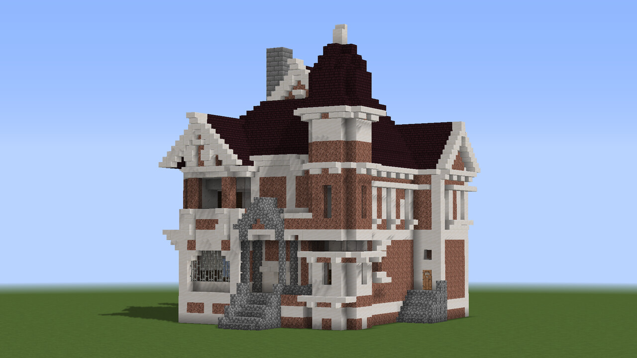Pink Lady Victorian House Minecraft Map