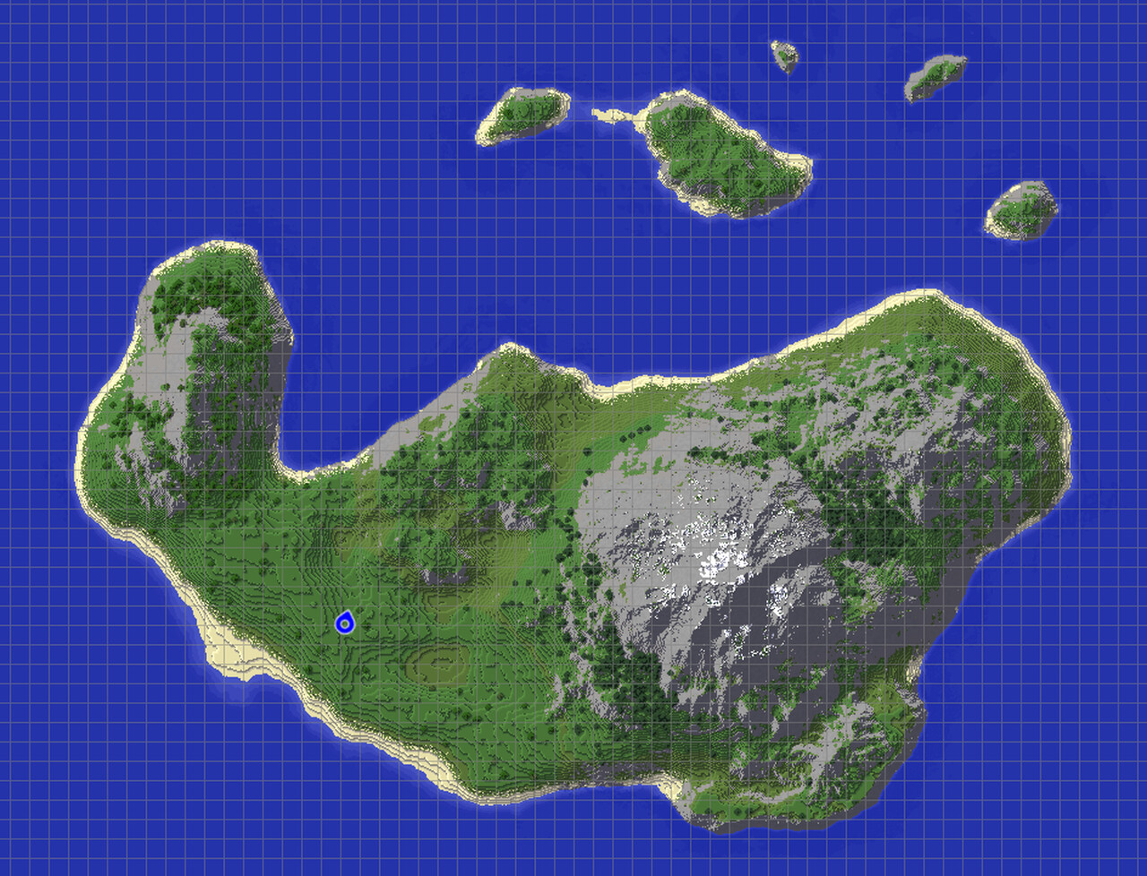 Claw Islands (Landscape 1000x1000) (1.2 - 1.12.2) Minecraft Map