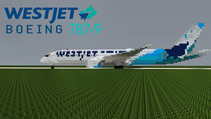WestJet Boeing 787-9 [1.5:1] Minecraft Map
