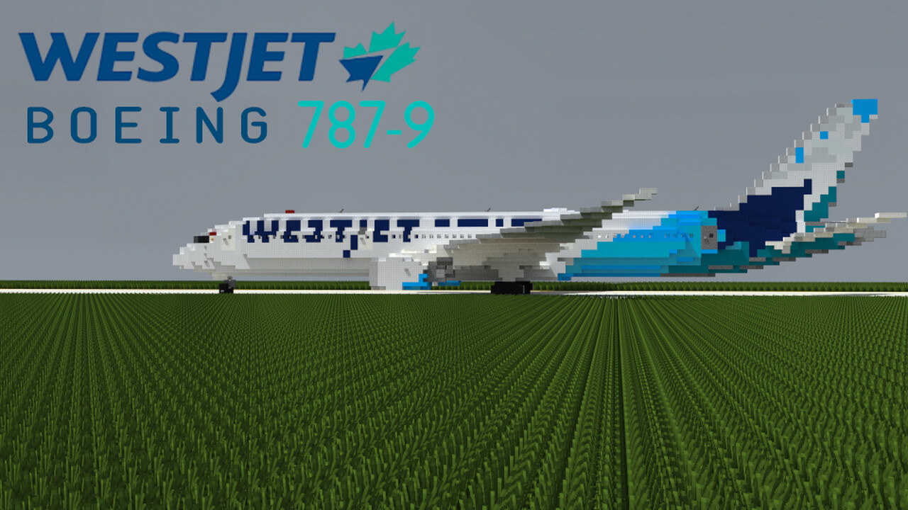 WestJet Boeing 787-9 [1.5:1] Minecraft Map