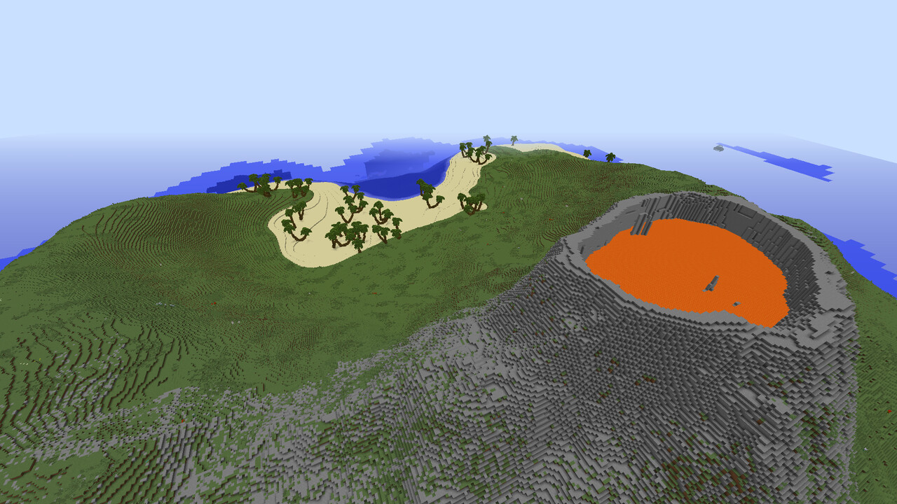 Paradise Vulcano Island Minecraft Map