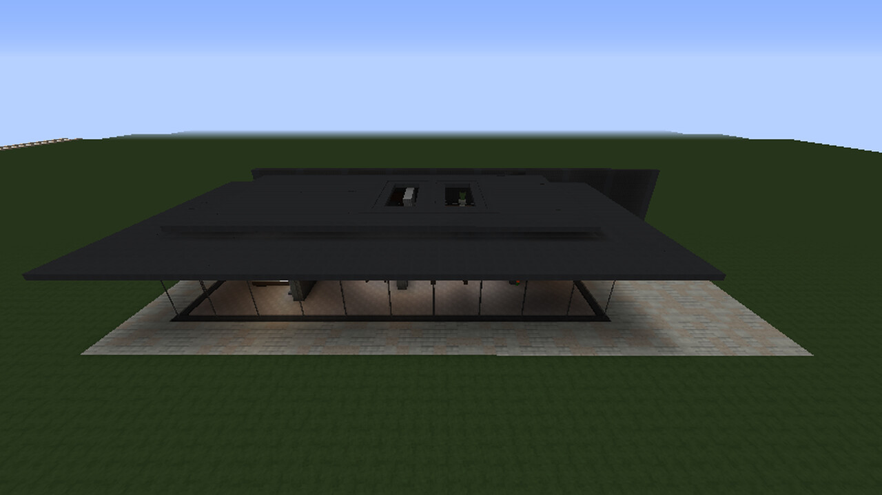 Stylish Modern House (Black Version) Minecraft Map