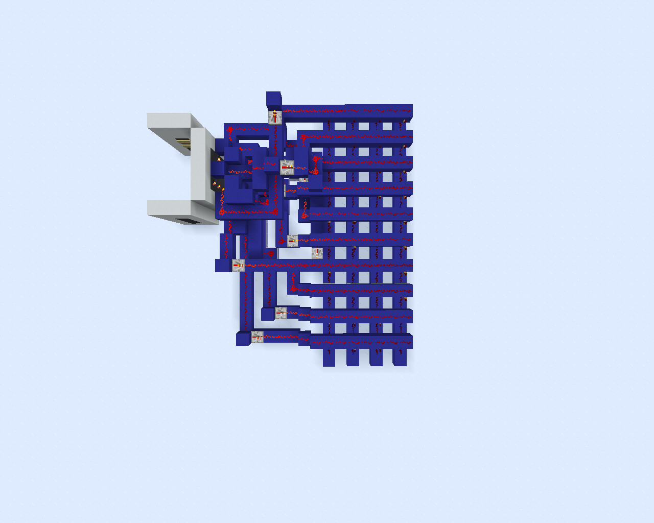 2 7-Segment displays Minecraft Map