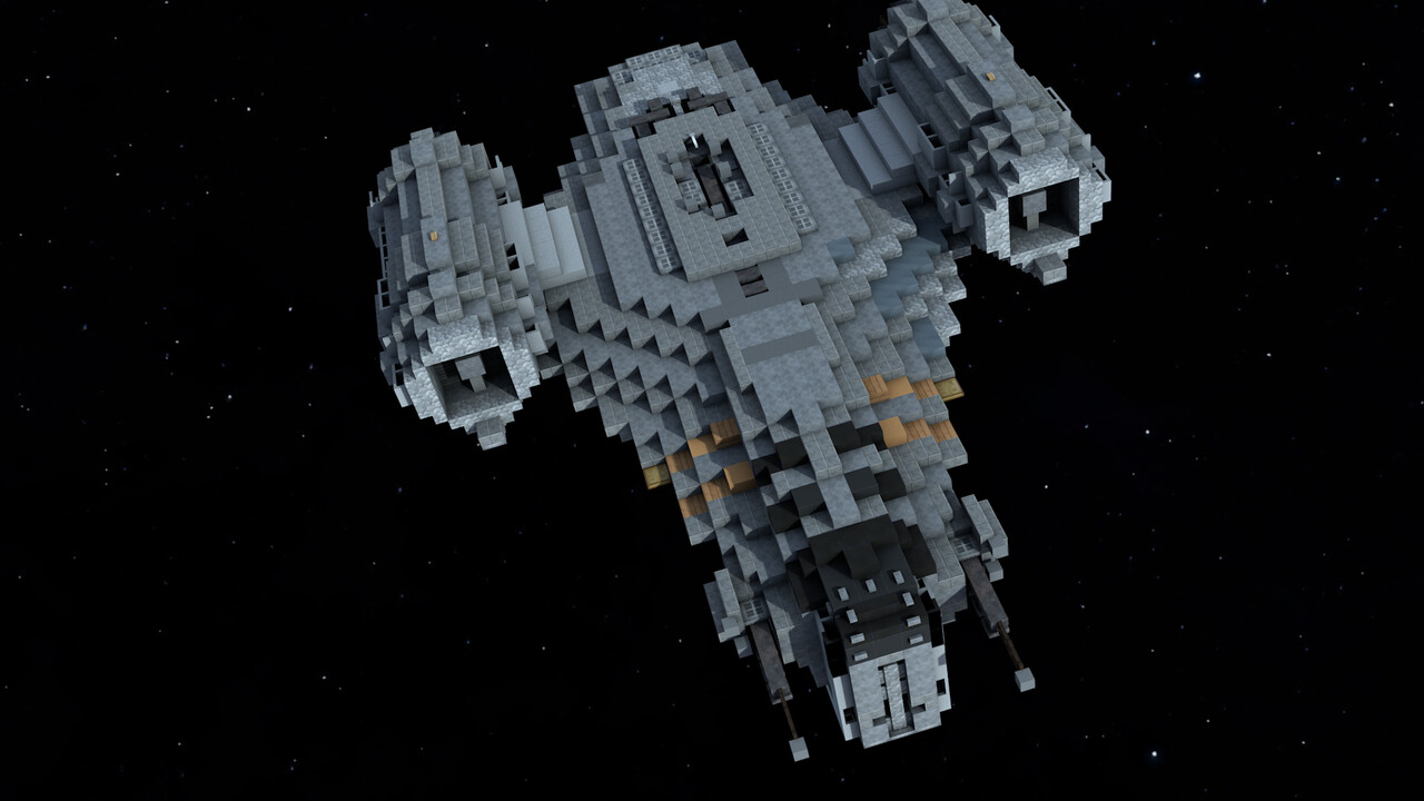 Mando's Razor Crest | 1,5:1 Space Ship Minecraft Map