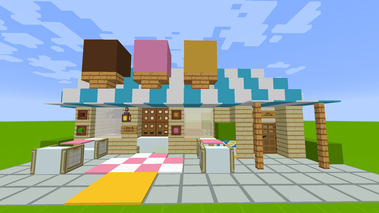 Ice Cream Parlor Minecraft Map