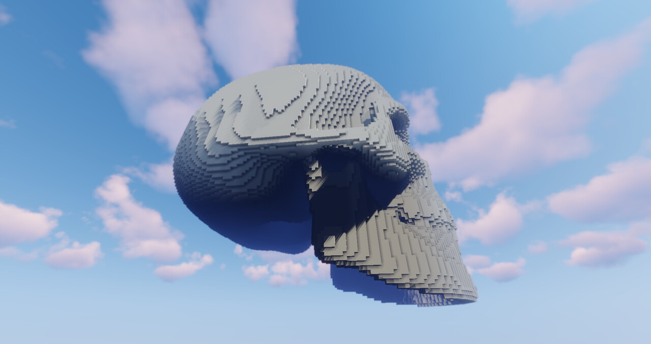 Large Skull Schematic Minecraft Map