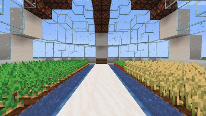 Futuristic(ish?) Greenhouse Minecraft Map