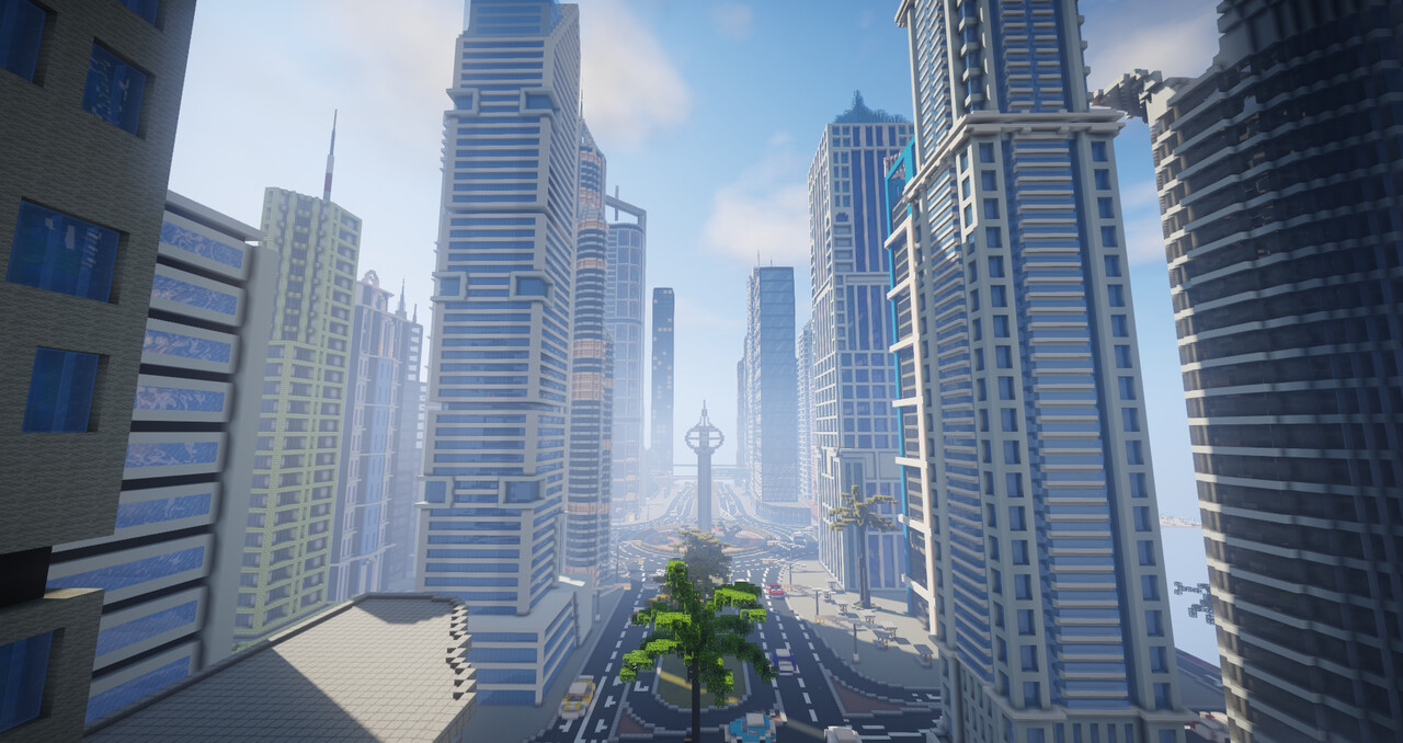 Sześcianowo City Dubai District Minecraft Map