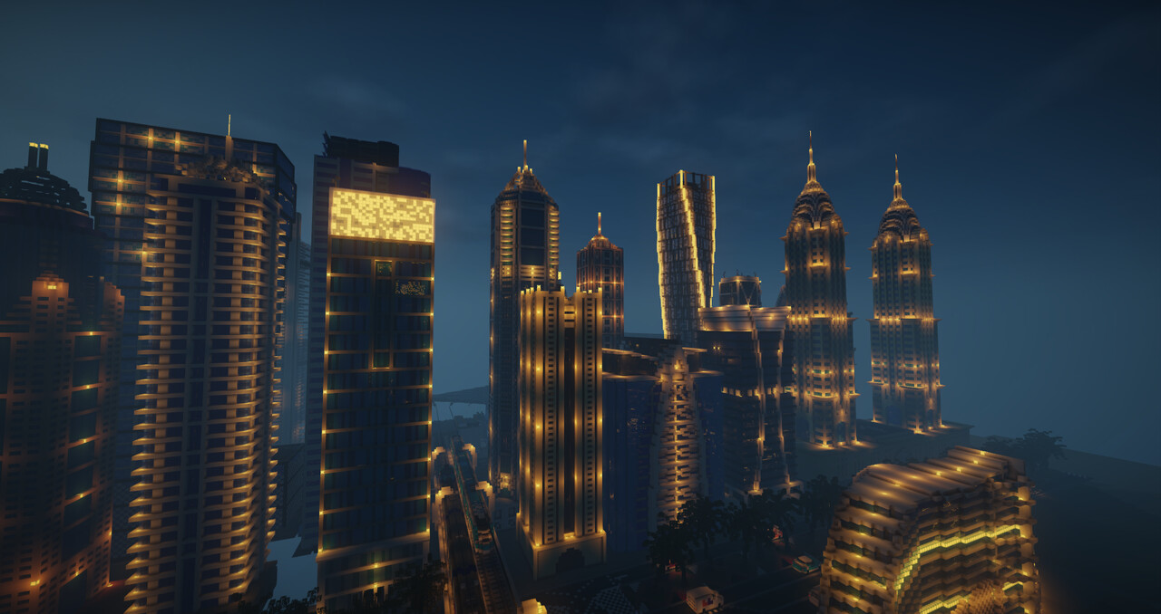 Sześcianowo City Dubai District Minecraft Map