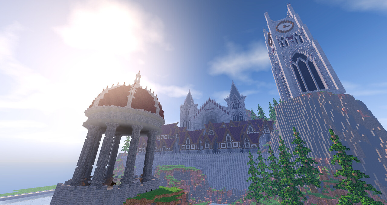 Gothic Styled Server Spawn | 300x300 Minecraft Map