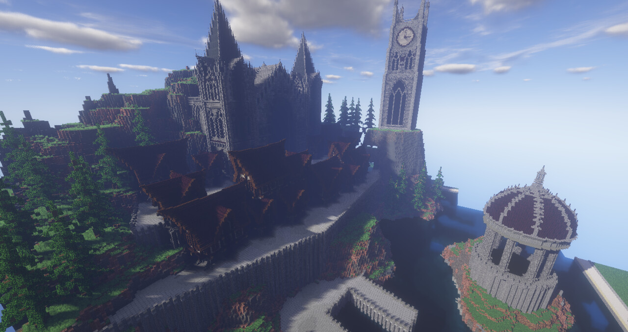 Gothic Styled Server Spawn | 300x300 Minecraft Map