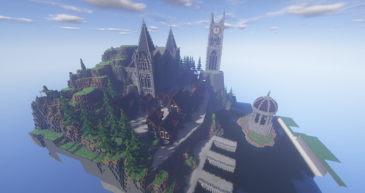 Gothic Styled Server Spawn | 300x300 Minecraft Map