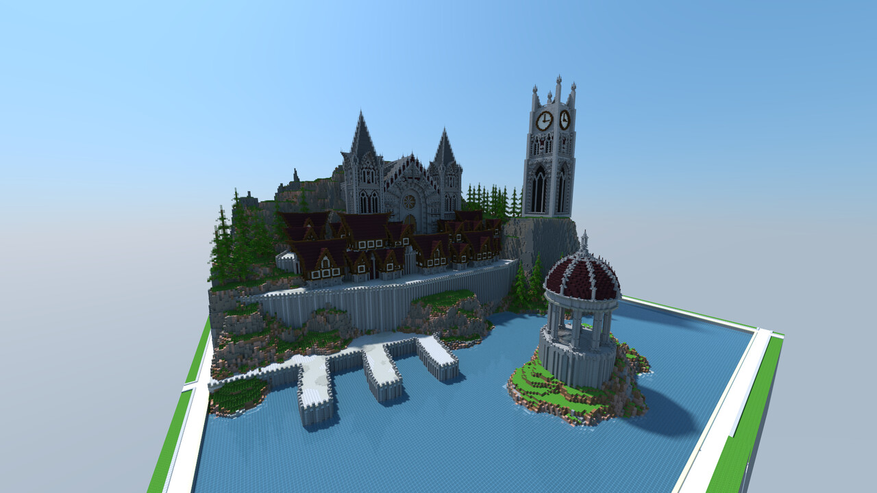 Gothic Styled Server Spawn | 300x300 Minecraft Map