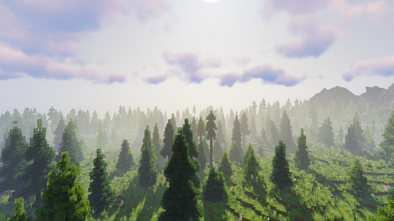 Mountainous Forested Island (6k/6k) Minecraft Map
