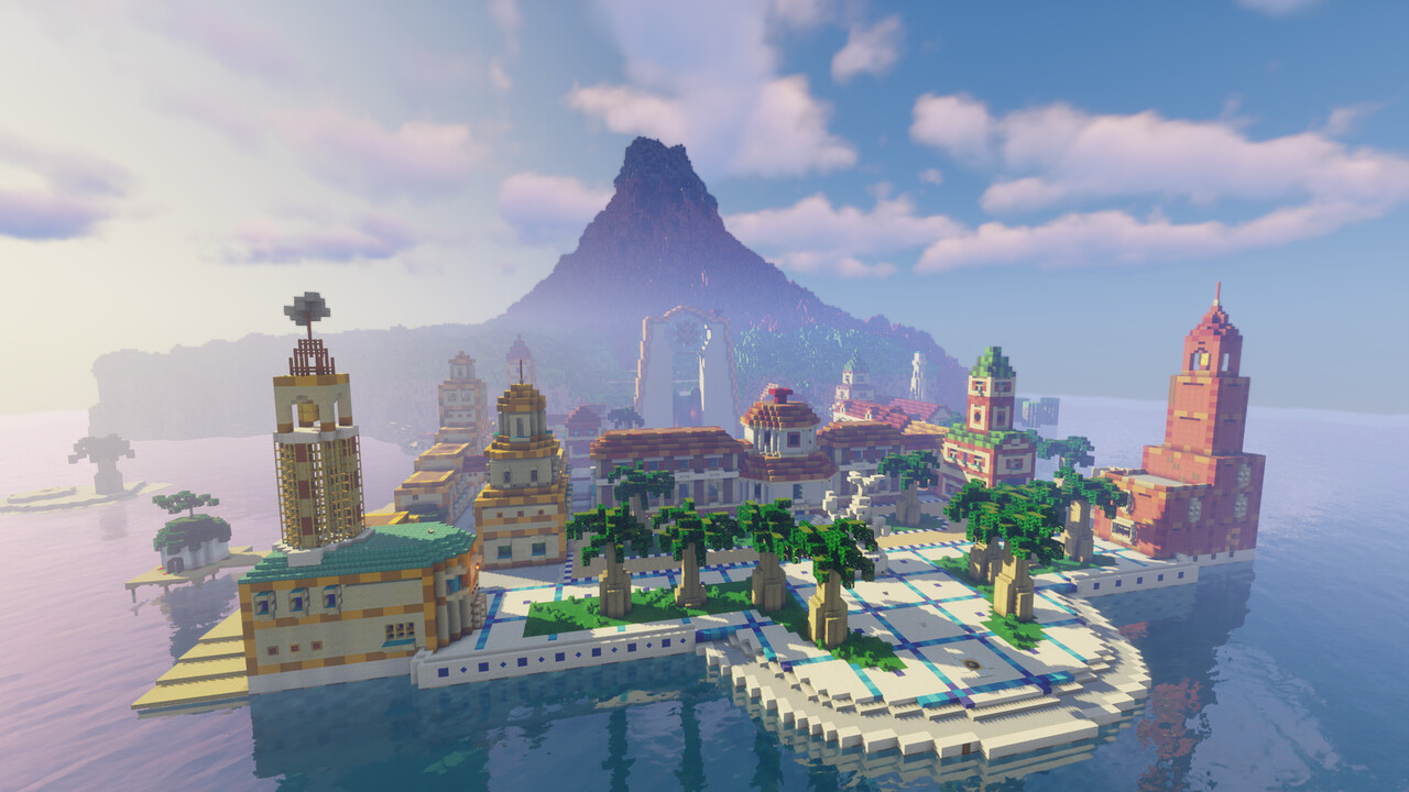 Delfino Plaza!! (Super Mario Sunshine!) Minecraft Map