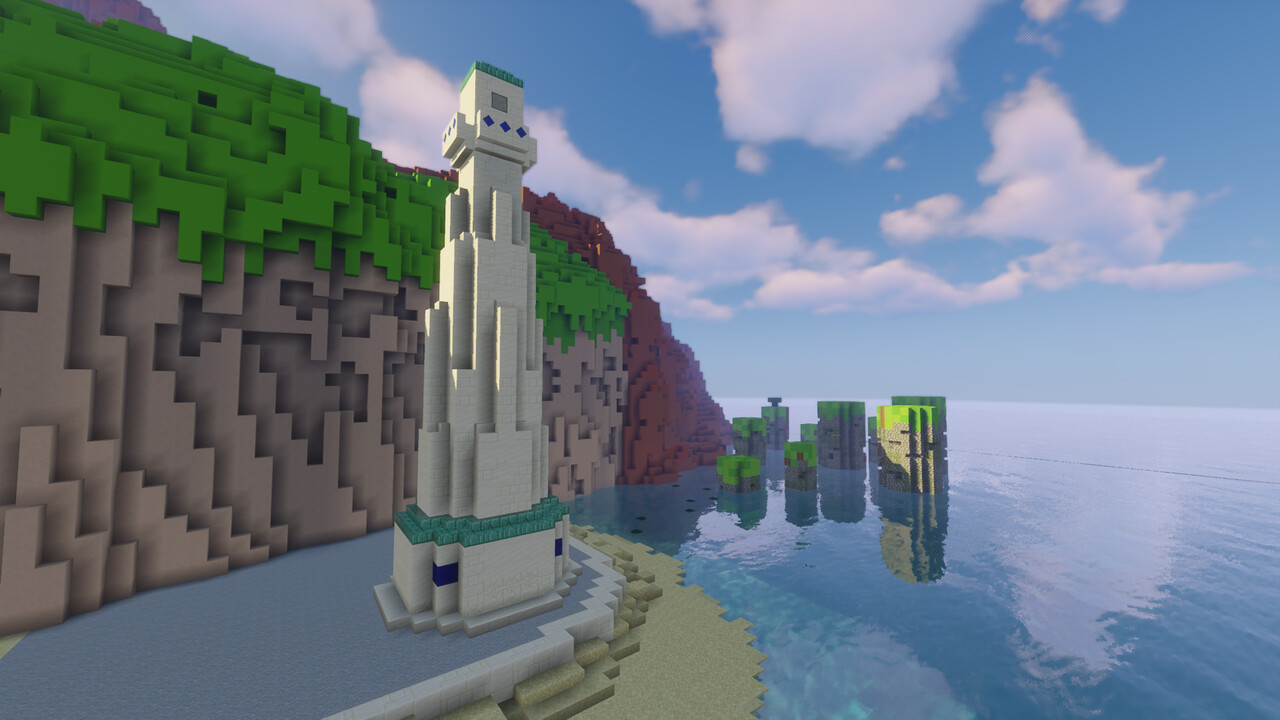 Delfino Plaza!! (Super Mario Sunshine!) Minecraft Map