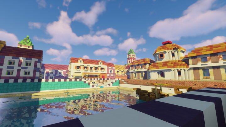 Delfino Plaza!! (Super Mario Sunshine!) Minecraft Map