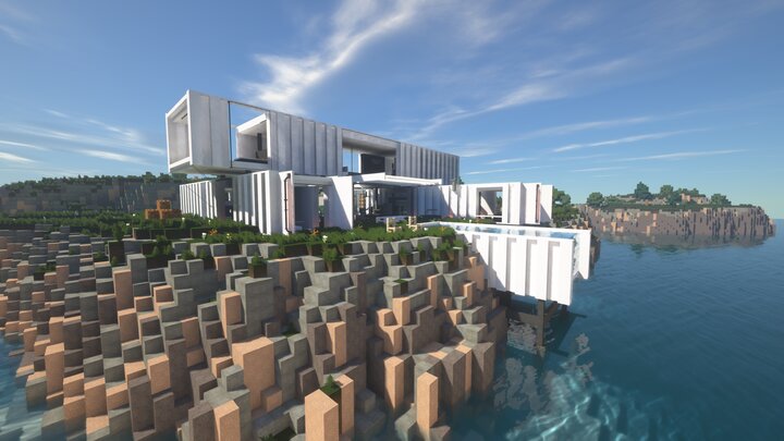 White Container House Minecraft Map