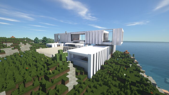 White Container House Minecraft Map