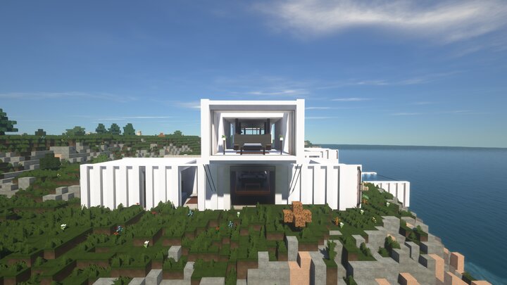 White Container House Minecraft Map