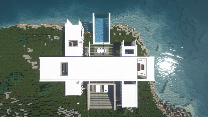 White Container House Minecraft Map