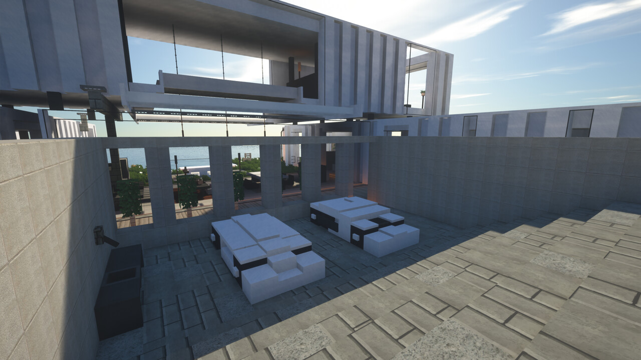 White Container House Minecraft Map
