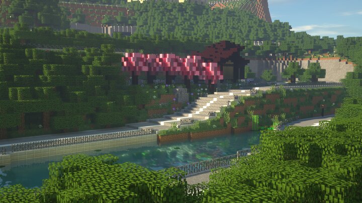 Hinode Pass (Japanese Inspired Mountain Road) Minecraft Map