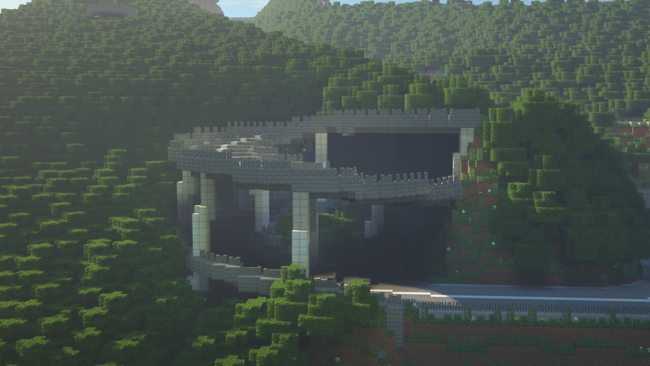 Hinode Pass (Japanese Inspired Mountain Road) Minecraft Map