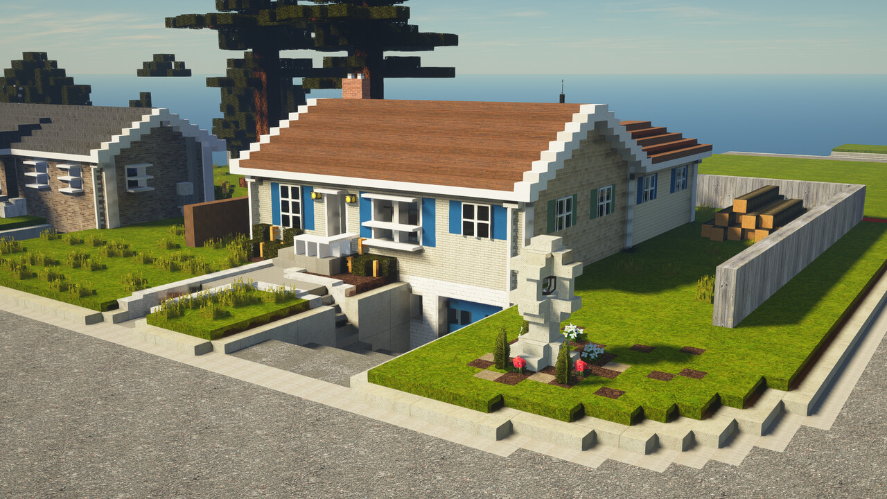 Powhattan One-Story Home Minecraft Map