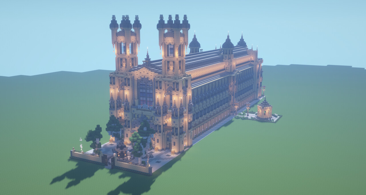 Sandstone Curch, Cathedral Concept Build Minecraft Map
