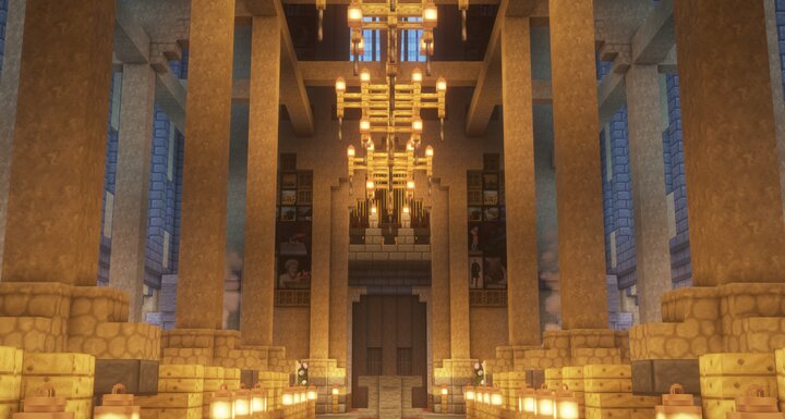 Sandstone Curch, Cathedral Concept Build Minecraft Map