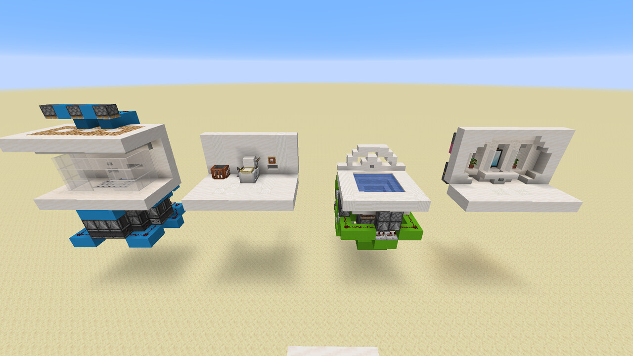 Redstone Bathroom Furniture Set Minecraft Map