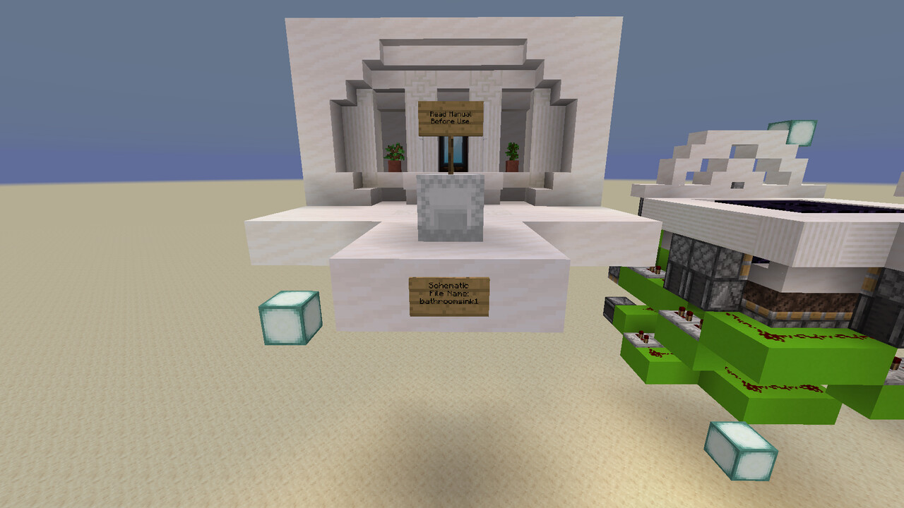 Redstone Bathroom Furniture Set Minecraft Map