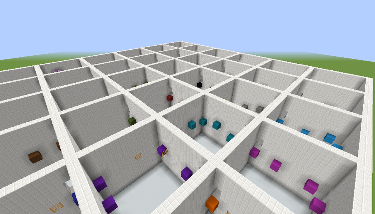 Parkour room 36 level rainbow Minecraft Map