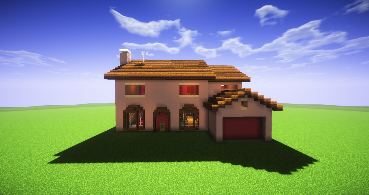 Simpsons House (2:1 Scale) Minecraft Map