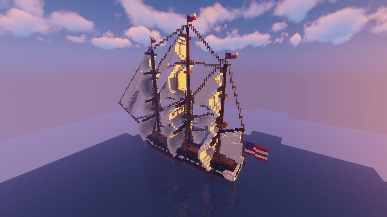 (OLD) USS Constitution (added download back) Minecraft Map