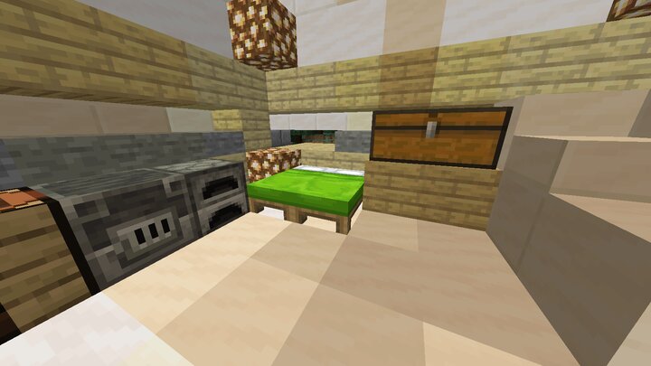 Modern house + secret lever Minecraft Map