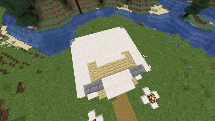 Modern house + secret lever Minecraft Map