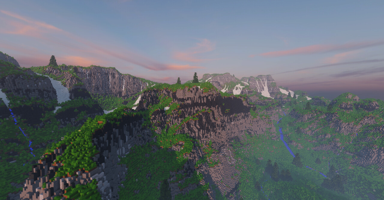 Sandur og fjöll [3072x3072 Map] w/Download Minecraft Map