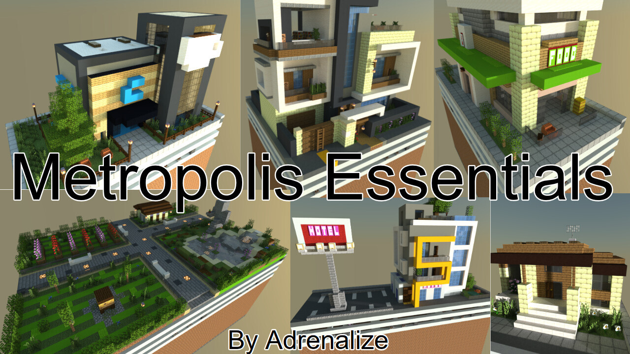 Adrenalize's 6x Modern Metropolis Essentials Minecraft Map